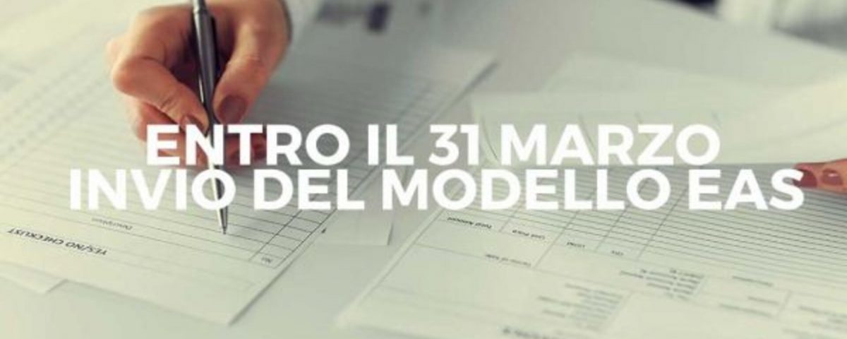 31 MARZO 2023: PRESENTAZIONE DEL MODELLO EAS